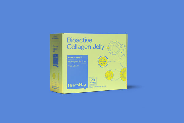 Bioactive Collagen Jelly Sachets – Green Apple – Health Nag